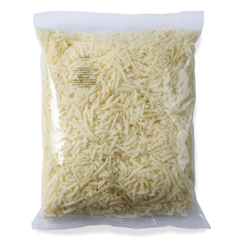 Shredded Mozzarella, 20 Lb. - Mehadrin Dairy